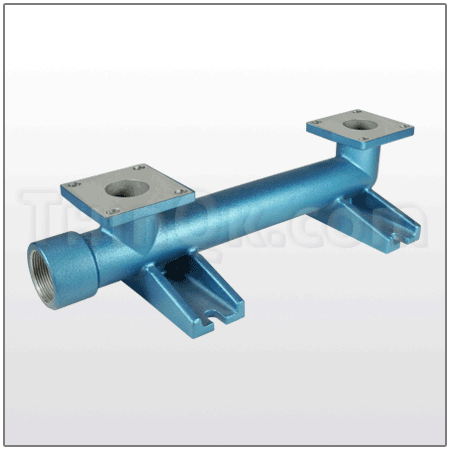 Hardware > Suction Manifold (T40-229-P) Alu BSP - AODD Pump Parts - Thi